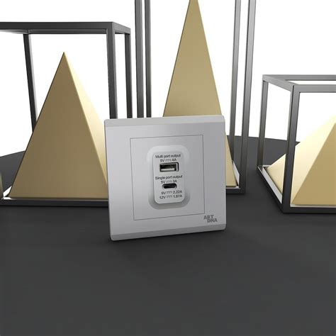 Artdna Double Ports Panel Mount 12V USB Charger Socket 12V USB Socket