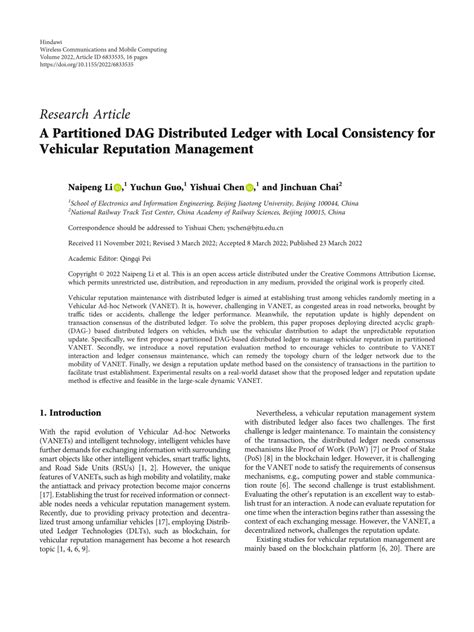 Pdf A Partitioned Dag Distributed Ledger With Local Consistency For