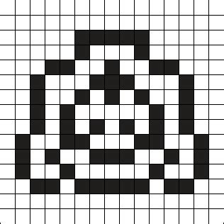 SCP Foundation Logo Perler Bead Pattern Bead Sprites Misc Fuse Bead Patterns