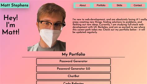 Github Mstephen Mstephen Github Io My Portfolio Website