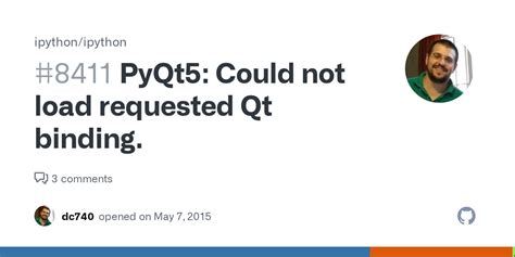 Pyqt5 Could Not Load Requested Qt Binding · Issue 8411 · Ipython