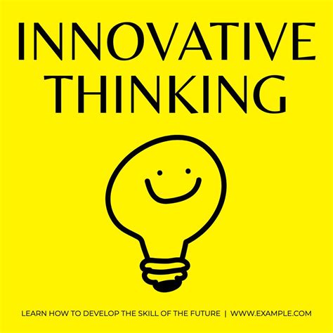 Innovative Thinking Instagram Post Template Premium Editable