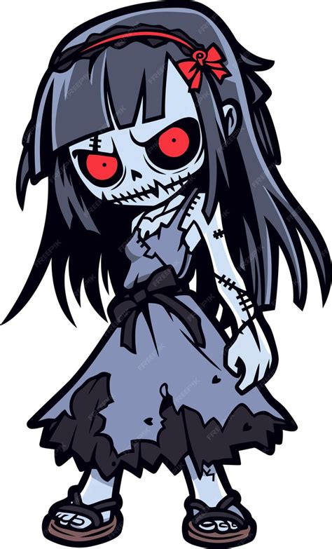 Premium Vector Zombie Girl