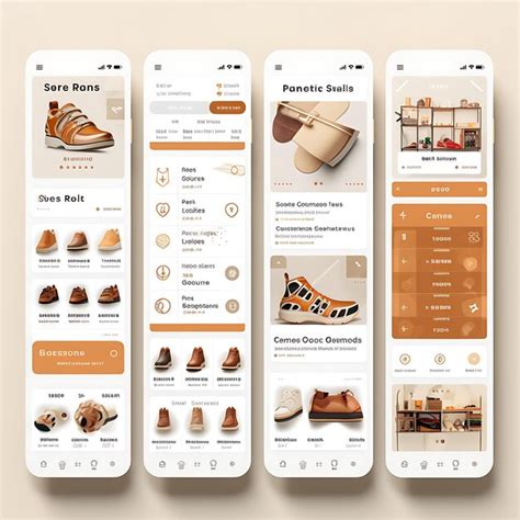 Premium Ai Image Mobile App Design Of Retail Virtual Store App Design Modern And Minimalist