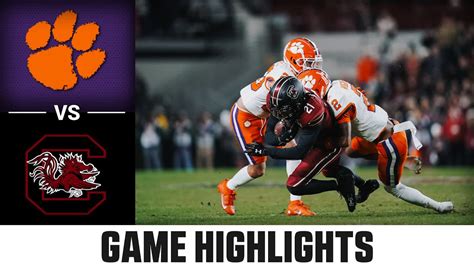 Clemson Vs South Carolina Game Highlights 2023 Acc Football
