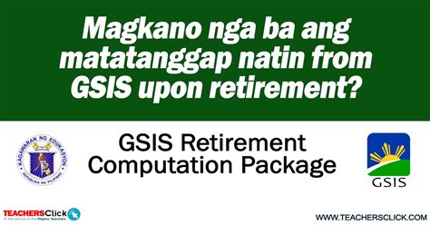 Gsis Retirement Computation Package Teachers Click