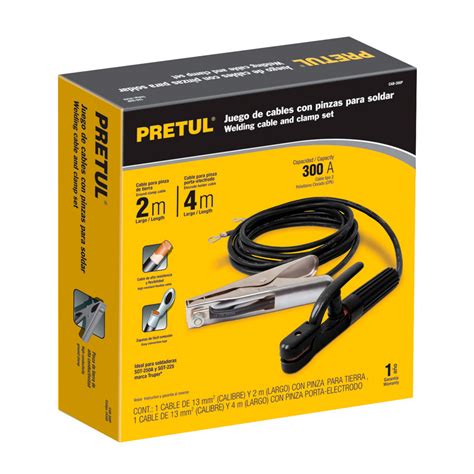 Juego De Cables Con Tenazas Para Soldar Pretul Ferreter A Mefco