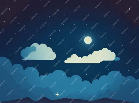 Premium Photo Ruby Sky Reverie A View To The Night Sky With White Clouds In Ruby Red Splendor