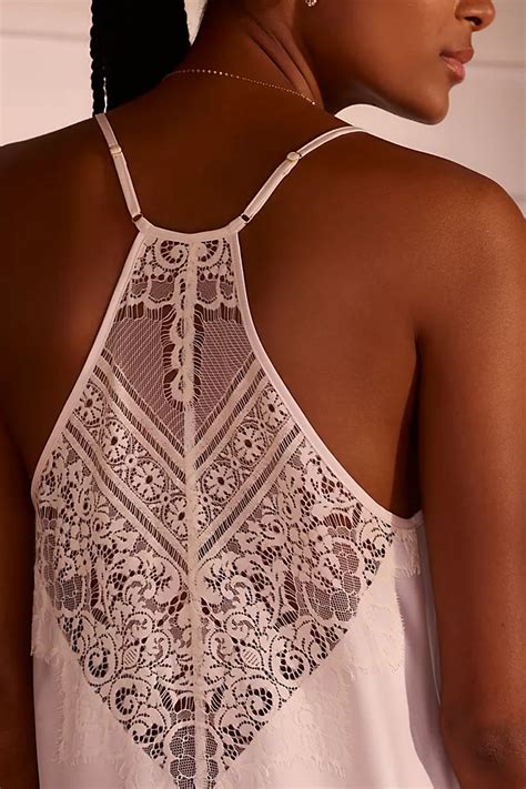 Flora Nikrooz Genevive Lace Trimmed V Neck Chemise Anthropologie