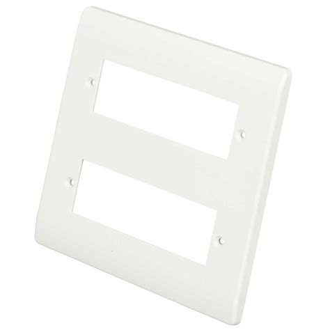 Scolmore Click Mini Grid Mini Grid Module Tier Plate Round Corner Edges White Cma Cef