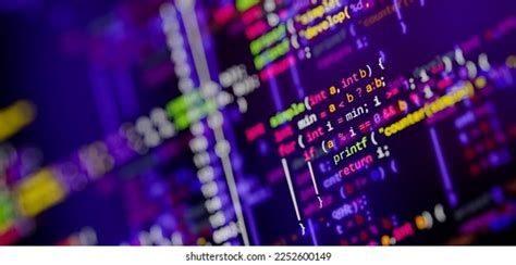 Coding Programming Developing Typing Script Source Stock Illustration