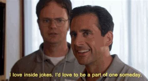 Michael Scott I Love Inside Jokes Blank Template Imgflip