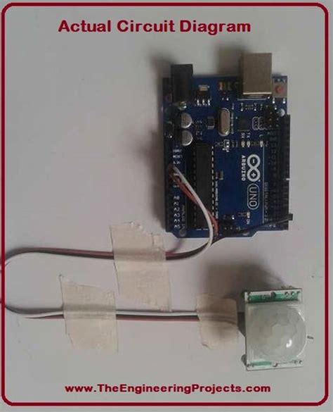 PIR Sensor Arduino Interfacing The Engineering Projects