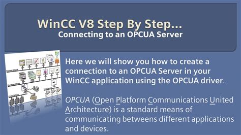 wincc v8 0 step by step 5 create opc ua connection to kepware 🛫 learn