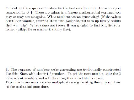 Solved Throughout This Assignment We Ll Use The Vector Chegg