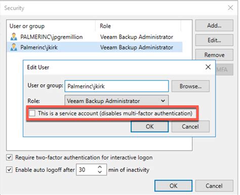 from the architect s desk multi factor authentication how to veeam