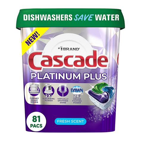Cascade Dishwasher Detergent Pods 81 Ct Fresh Scent