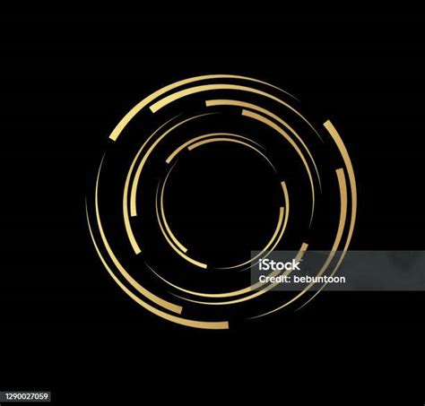 원 형태의 추상 선 디자인 요소 기하학적 모양 이미지스트라이프 테두리 프레임 기술 라운드 로고 나선형 벡터 일러스트레이션 0명에 대한 스톡 벡터 아트 및 기타 이미지