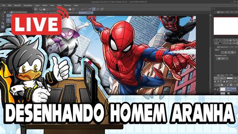 Live Desenhando Homem Aranha Youtube