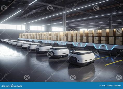 Robots Efficiently Sorting Hundreds Of Parcels Per Hourautomated