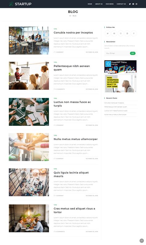 Blog Startup On Behance