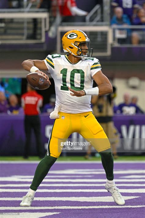 Green Bay Packers Quarterback Jordan Love Makes A Pass During An Nfl