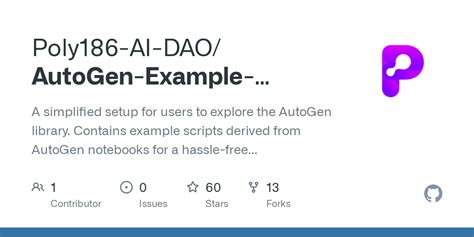 GitHub Poly186 AI DAO AutoGen Example Scripts A Simplified Setup For