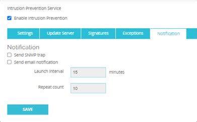 Configure IPS Notification Settings