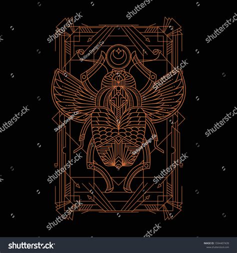 Bug Label Line Art Illustration Stock Vector Royalty Free Shutterstock