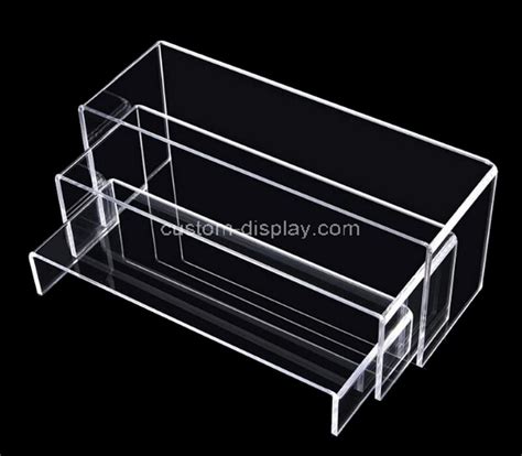 Acrylic Retail Display Risers Lucite Display Shelves