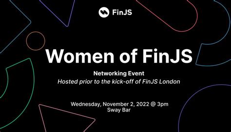 Finjs On Linkedin Finjs Womeninfintech Dei Capitalmarkets Networking