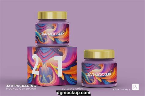 Jar Packaging Free Editable Mockups Dg Mockup
