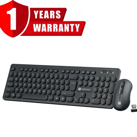 Portronics Key6 Combo Wireless Keyboard And Mouse Set With Noiseless Typing Keys For Pc Laptop