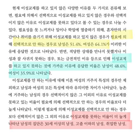 블라인드 블라블라 30대가 되어도 여자들이 남자한테 적극적이지 않은 이유를 통계로 알아보자