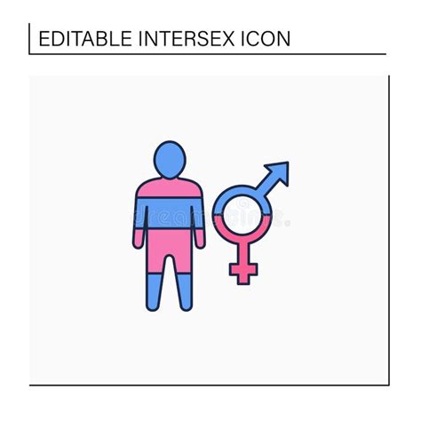 Icono De Línea Intersexual Ilustración Del Vector Ilustración 217821467