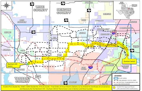 Oncor Transmission Line Route Selected Cross Timbers Gazette Southern Denton County Flower