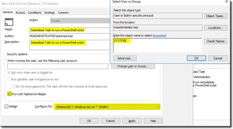 Run Powershell Scripts As Immediate Scheduled Tasks With Group Policy