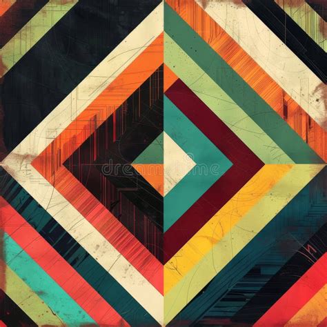 Geometric Designs Creating Structured Layout Patterns On A Modern Background Stock Illustration
