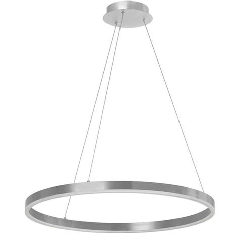 Dainolite Circulo 1 Light Silver Globe Integrated Led Pendant Light Cir