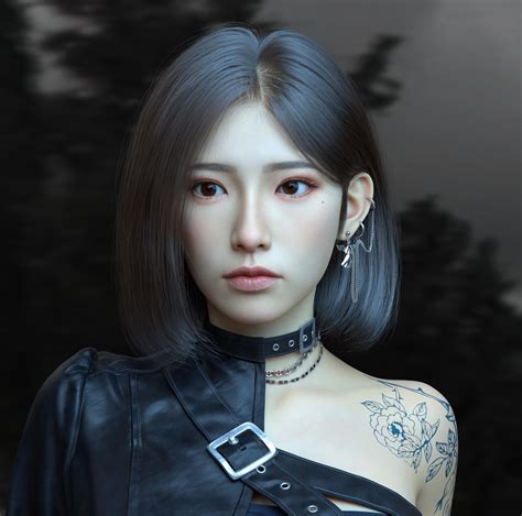 一个原创的角色练习模型 角色 人物 生物 作品模型 CG模型网