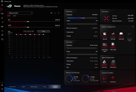 Manual Mode In Armoury Crate Republic Of Gamers Forum 847326