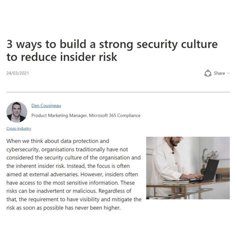 Da Vinci Cybersecurity On Linkedin 3 Ways To Build A Strong Security Culture To Reduce Insider