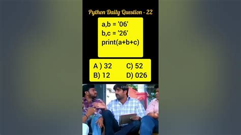 Python Daily Question 22 Python Code Viral Youtubeshorts Shorts Short Youtube Code