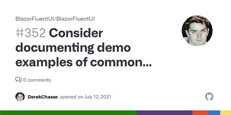 Consider Documenting Demo Examples Of Common App Layouts · Issue 352