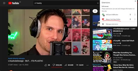 The Chrome Extension Return Youtube Dislike No Longer Works R
