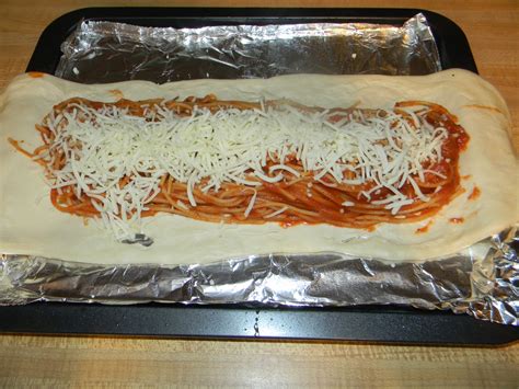 Growing To Four Baked Spaghetti Bread