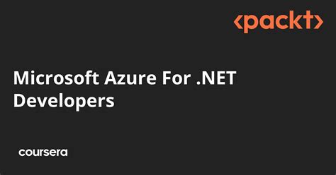 Microsoft Azure For Net Developers Coursera