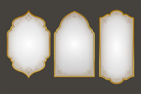 Premium Vector Gradient Islamic Frame Template