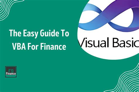 The Easy Guide To Vba For Finance The Easy Guide To Vba For Finance