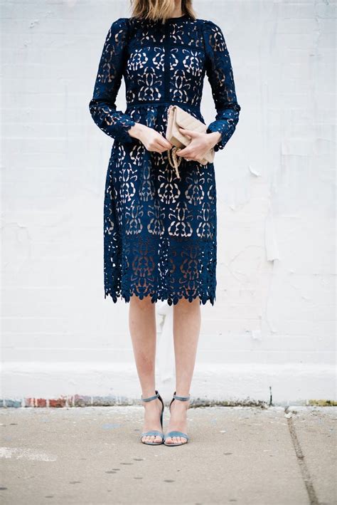 Self Portrait Blue Lace Dress Cogblog